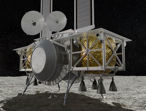 Lunar Lander Dynetics Human Landing System 3d Model Cgtrader
