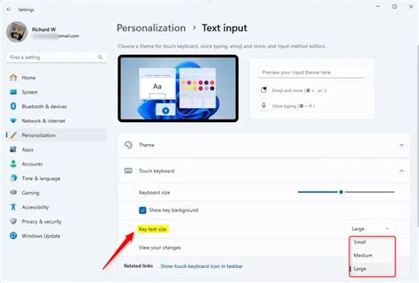 Adjust Key Text Size On Windows 11 Touch Keyboard Geek Rewind