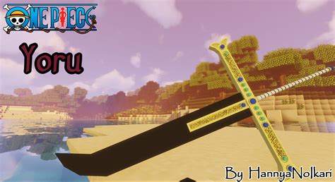 One Piece Dracule Mihawks Yoru Sword And Koganata Knife Minecraft