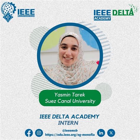 Yasmin Tarek On Linkedin Ieee Ai Artificialintelligence Menoufiauniversity Careeropportunities
