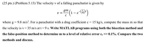 Solved Need To Know How To Write In Matlab A False Position