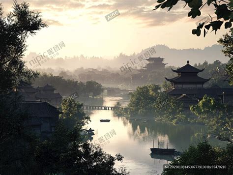 Ai创作图横店水彩水墨山水 插画横店水彩水墨山水 横店印象横店旅游 唯美江南风光 五亭桥日出 山水楼阁雅致意境风 横店画册素材 横店插画横店水墨山水 亭台楼阁旭日东升 广富林暮色下载 横店影视