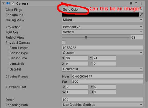 Can A Camera Render A Image As The Background Instead Of Solid Color