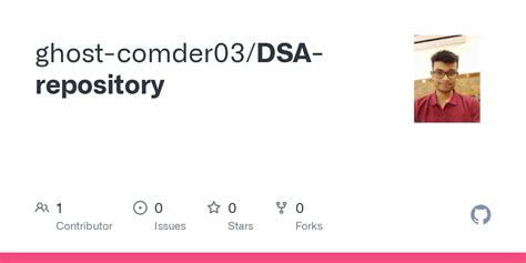 Github Ghost Comder Dsa Repository