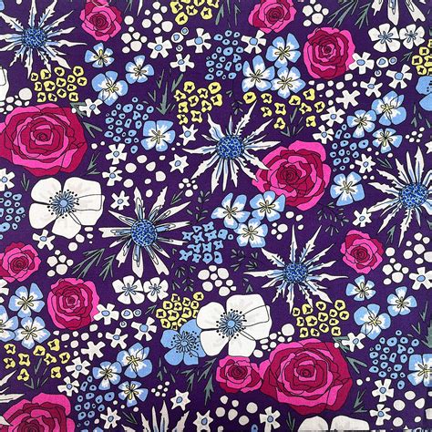 Midnight Meadows The Crafty Lass Cotton Prints 3347 Visage