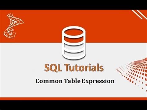 SQL Tutorials - 15.Common Table Expression (CTE) in SQL - YouTube