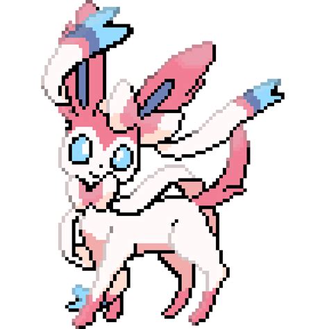 Sprite De Sylveon Make A Sylveon Out Of Pixels Pixel Art Tutorial