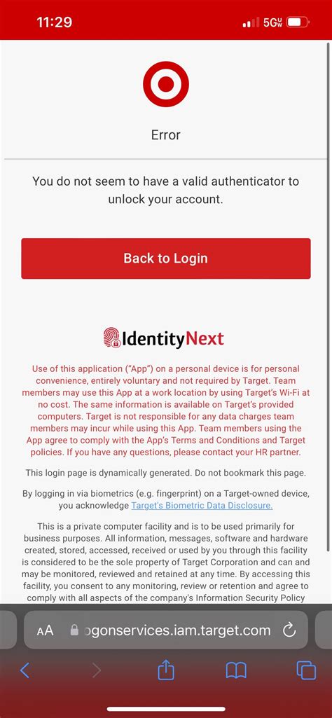 Locked Out Of Account R Target