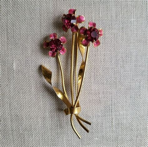 Вінтажна брошка квітка від Coro 115291518 купити Violity