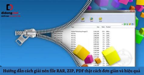 Hướng Dẫn Cách Nén Và Giải Nén File Rar Zip Pdf đơn Giản