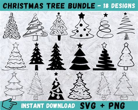 Tree SVG Trees SVG Forest Cricut Tree Cut File Pine Tree Etsy