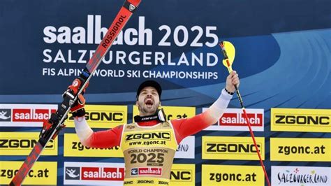 Loic Meillard Da A Suiza Otro Oro En Saalbach La Web De