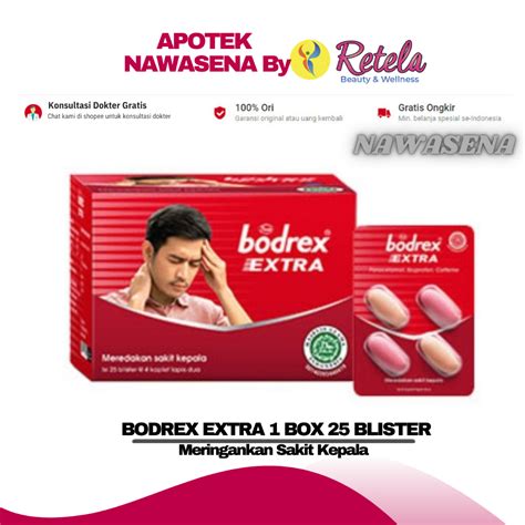 Jual Bodrex Extra 1 Box Isi 100 Kaplet Shopee Indonesia