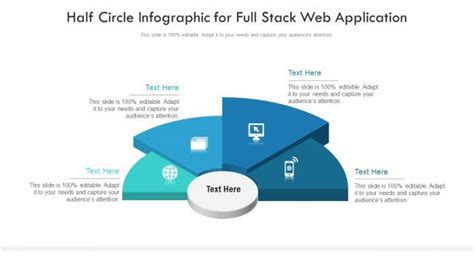 Half Circle Infographic For Full Stack Web Application Powerpoint Templates Slides And Graphics