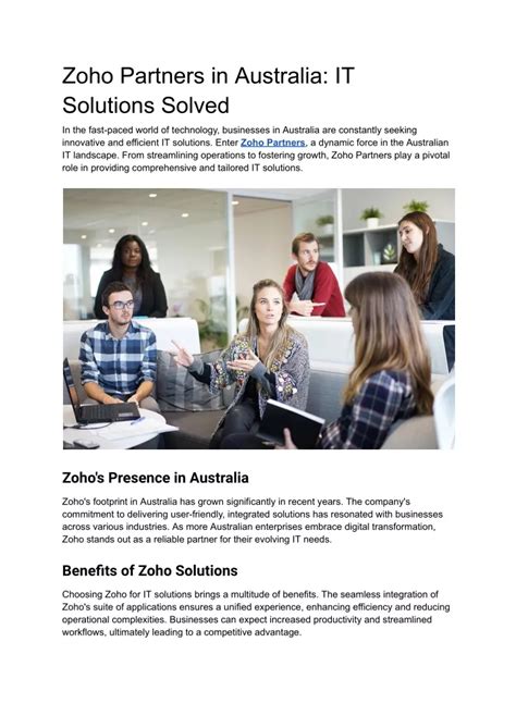 Ppt Zoho Partners In Australia It Solutions Solved Powerpoint Presentation Id12733589