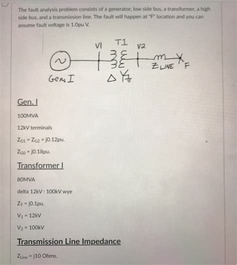 1 For A Three Phase Fault At Location F Calculate