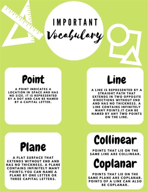 Basic Geometry Vocabulary