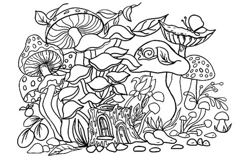 Dibujos De Hongos Para Colorear 100 Dibujos Para Colorear