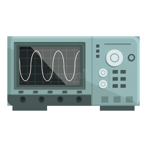 Vector Illustration Of Digital Oscilloscope Equipment Stock Vector Illustration Of Device