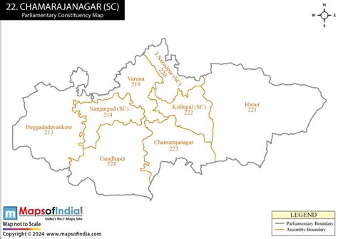 Chamarajanagar Election Result 2024 Parliamentary Constituency Map