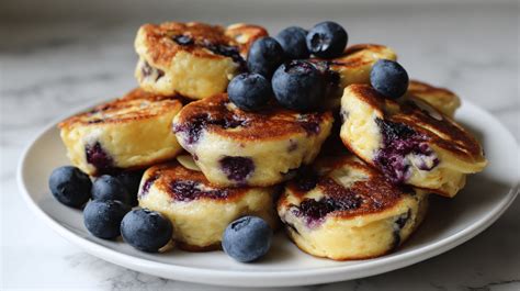 Blueberry Cottage Cheese Pancake Bites Air Fryer Or Oven High
