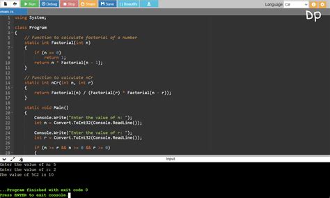 C Program To Find Ncr