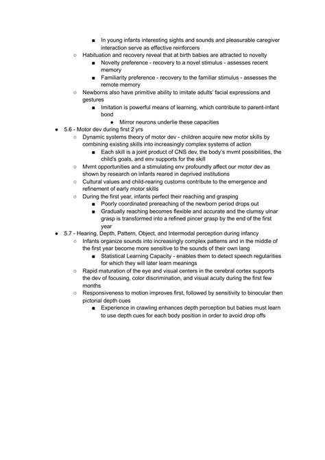 Developmental Psychology Course Notes Psyc 220 Developmental