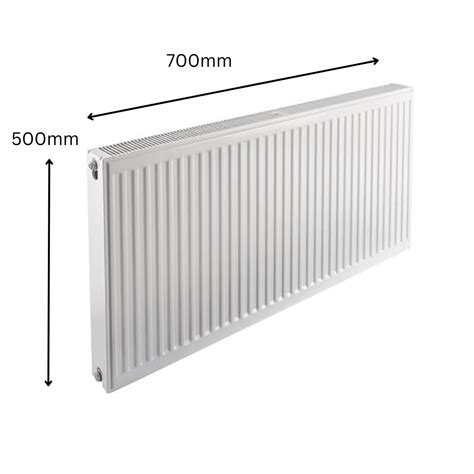 Prorad Double Convector Radiator 500mm X 700mm Type 22k2