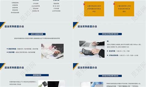 蓝色商务风采购管理技巧培训ppt下载 觅知网