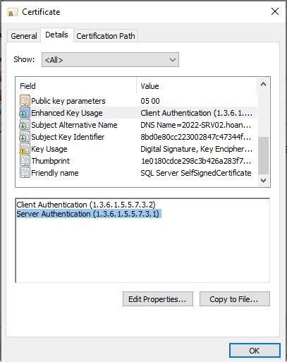 Micrsoft Sql Server Cấu Hình Mã Hoá Cho Kết Nối Sql Server Enable