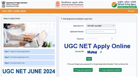 Ugc Net Application Form 2024 यूजीसी नेट जून Apply Online Notification