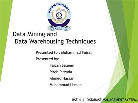 Data Warehousing And Data Mining Pptx