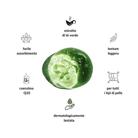 Green Tea Eye Contour Gel Cream Fresh Look With Coenzyme Q10 Claride