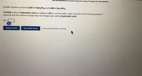 solved a buffer solution contains 0 293mnah2po4 and