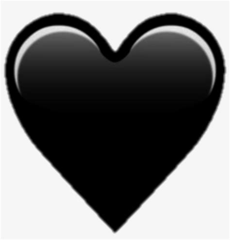 Black Outline Heart Emoji Black Heart Emoji Meaning Ajprqr