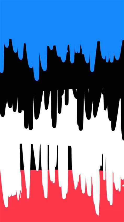 Drip Wallpaper In Black White And Blue Colors