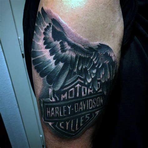 90 Harley Davidson Tattoos For Men Manly Motorcycle Designs