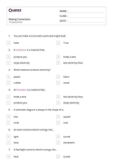 50 Making Connections In Reading Worksheets For 5th Class On Quizizz Free And Printable