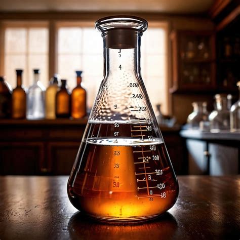Premium Photo Erlenmeyer Flask Of Liquid Science Apparatus Equipment