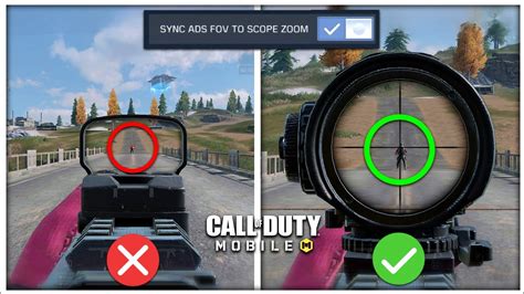 How To Use Sync Ads Fov Setting In Codm Battleroyale Call Of Duty Mobile Youtube