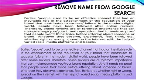 PPT How To Remove My Name From Google Remove Name From Google PowerPoint Presentation ID