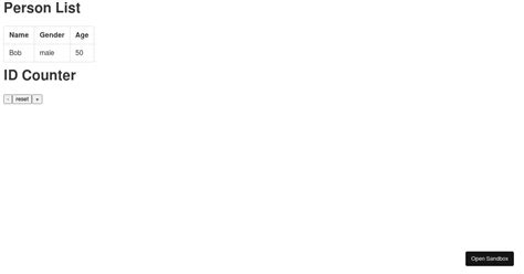 Test App Codesandbox