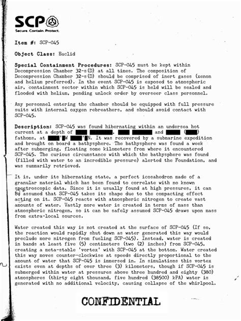 Scp 045 Pdf Water Earth