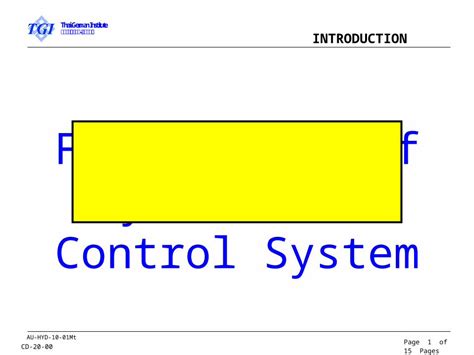 ppt unit 1 an introduction of hydraulic system ppt dokumen tips