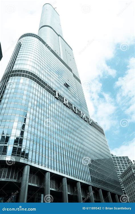 Trump Tower Apartments Chicago Usa Editorial Photography Image Of