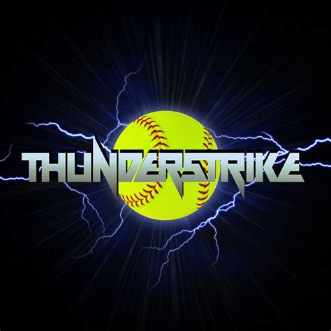 Thunderstrike Softball Team Logo