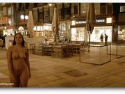 Jennifer Fully Naked In Busy Town Center