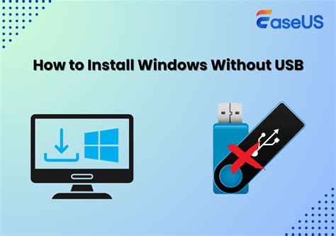 how to install windows without usb step by step guide with video