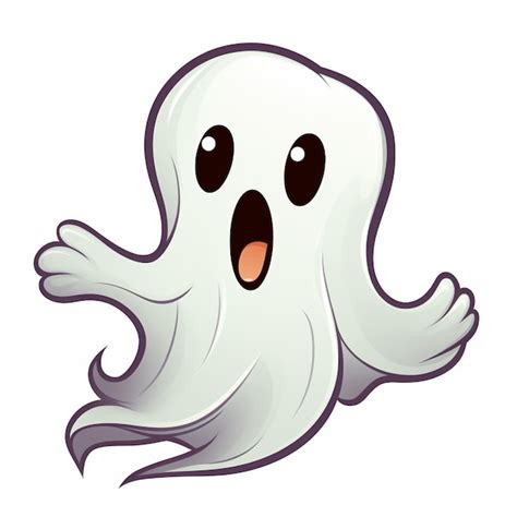Premium Photo A Cute Cartoon 3d Ghost