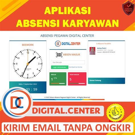 Jual Aplikasi Absensi Karyawan Barcode Web Based | Shopee Indonesia